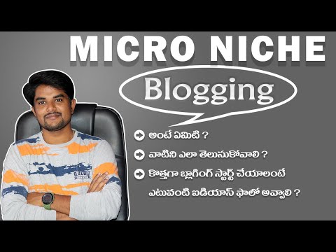 How to find Micro Niche for Blogging Telugu || What Is MIcro Niche | MIcro Niche finding Tool Telugu