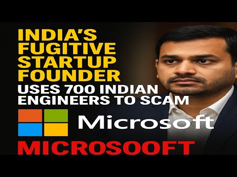 Biggest AI Scam | India’s Fugitive Startup Founder Uses 700 Indian Engineers to Scam Microsoft