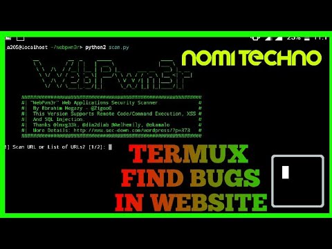 FIND BUGS IN WEBSITE WITH ANDROID TERMUX | BY NOMI TECHNO