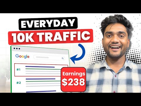 Get Daily 10K Organic Clicks From Google 🔥| Free Website Traffic 2025 | Organic Traffic From Google