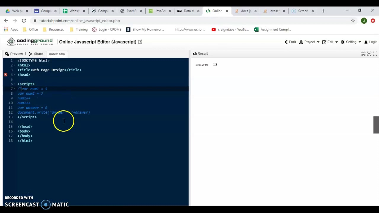 3. JavaScript: Code Comments
