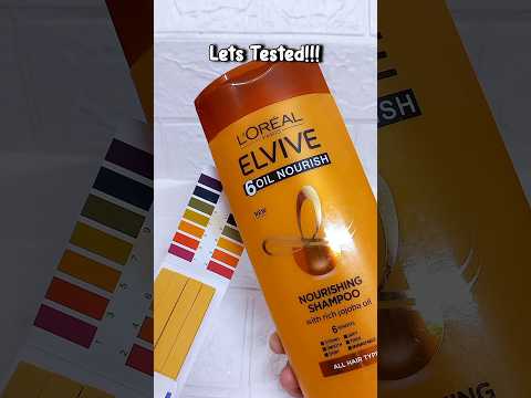Wow🤯 loreal shampoo ph test #shorts #loreal #lorealparis #shampoo #haircare#hair#hairfall#phtest #yt