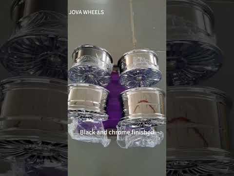 Mercedes chrome wheels oem, black and chrome rims made at JOVA WHEELS