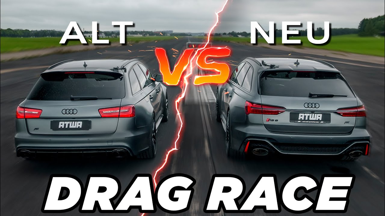 Tuned Audi RS6 C7 vs. Tuned Audi RS6 C8 Drag Race Is a Generational ...