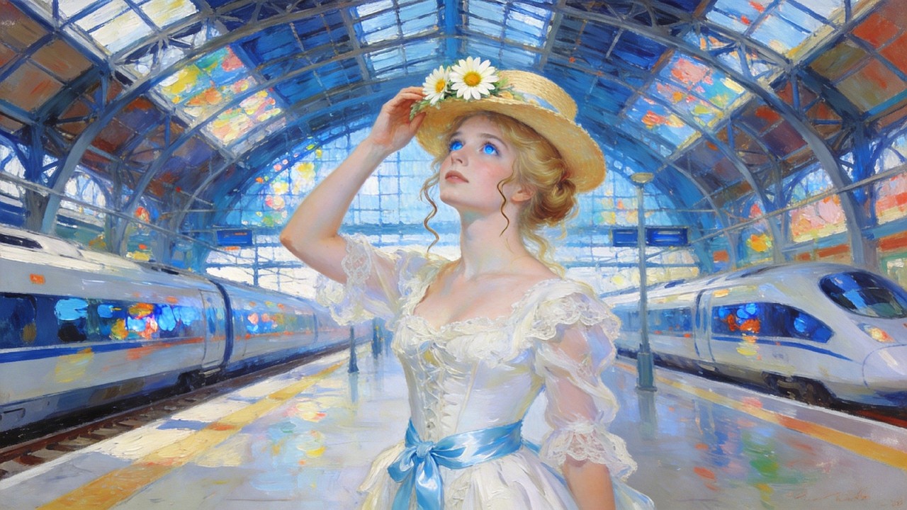 Visual Poems | Monet |  Future Trains Shuttling Through Impressionist Light