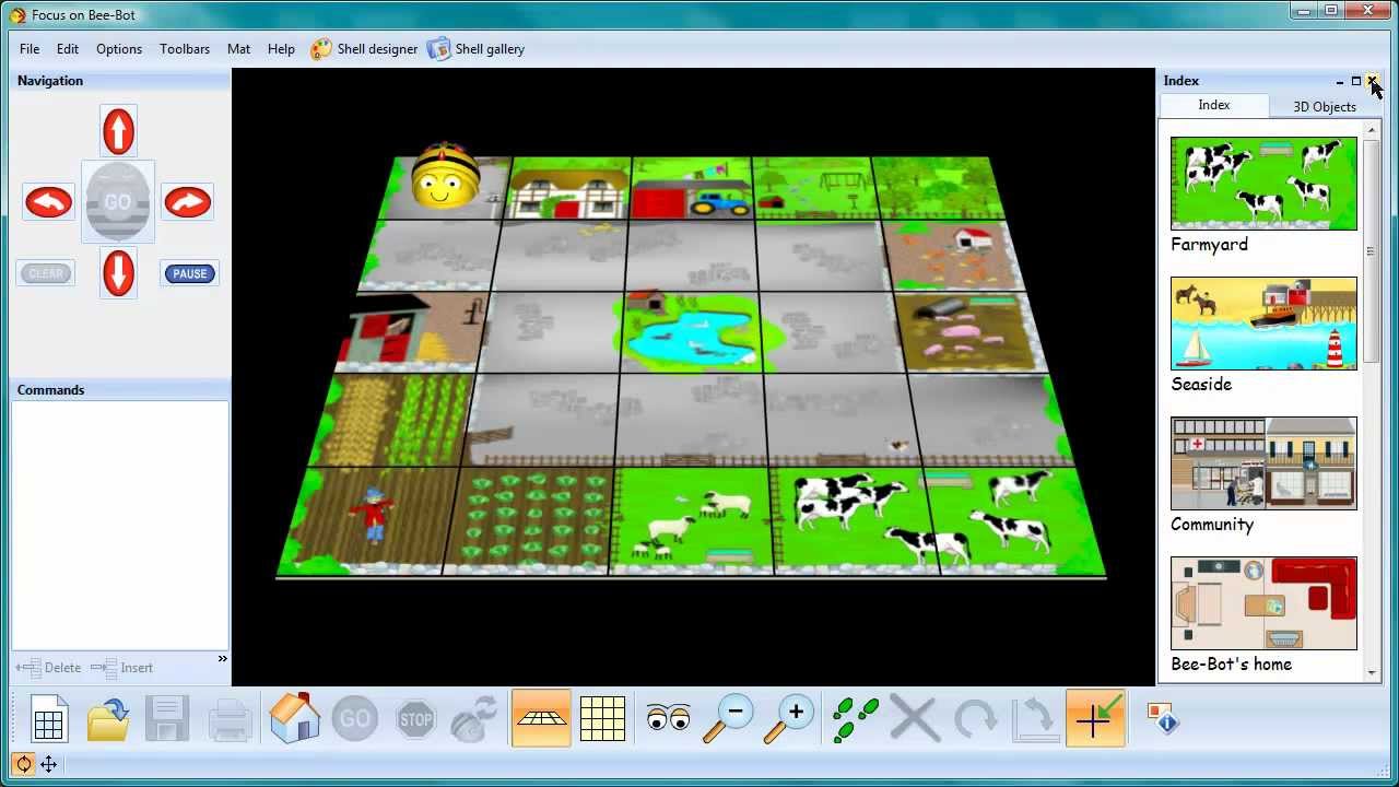Bee-Bot Learning Zone: Whiteboard Functionality.