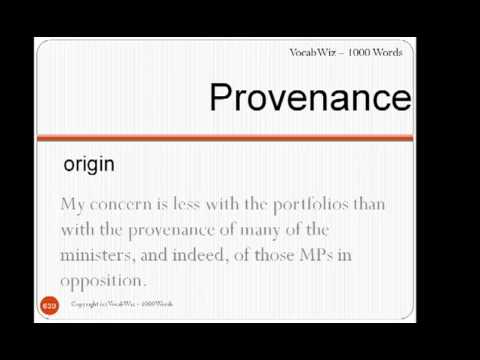 Provenance