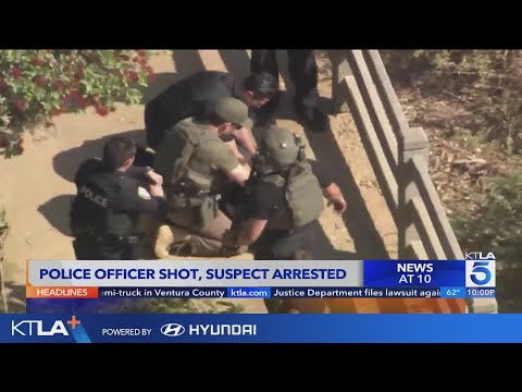 Police officer shot, suspected arrested in Santa Monica
