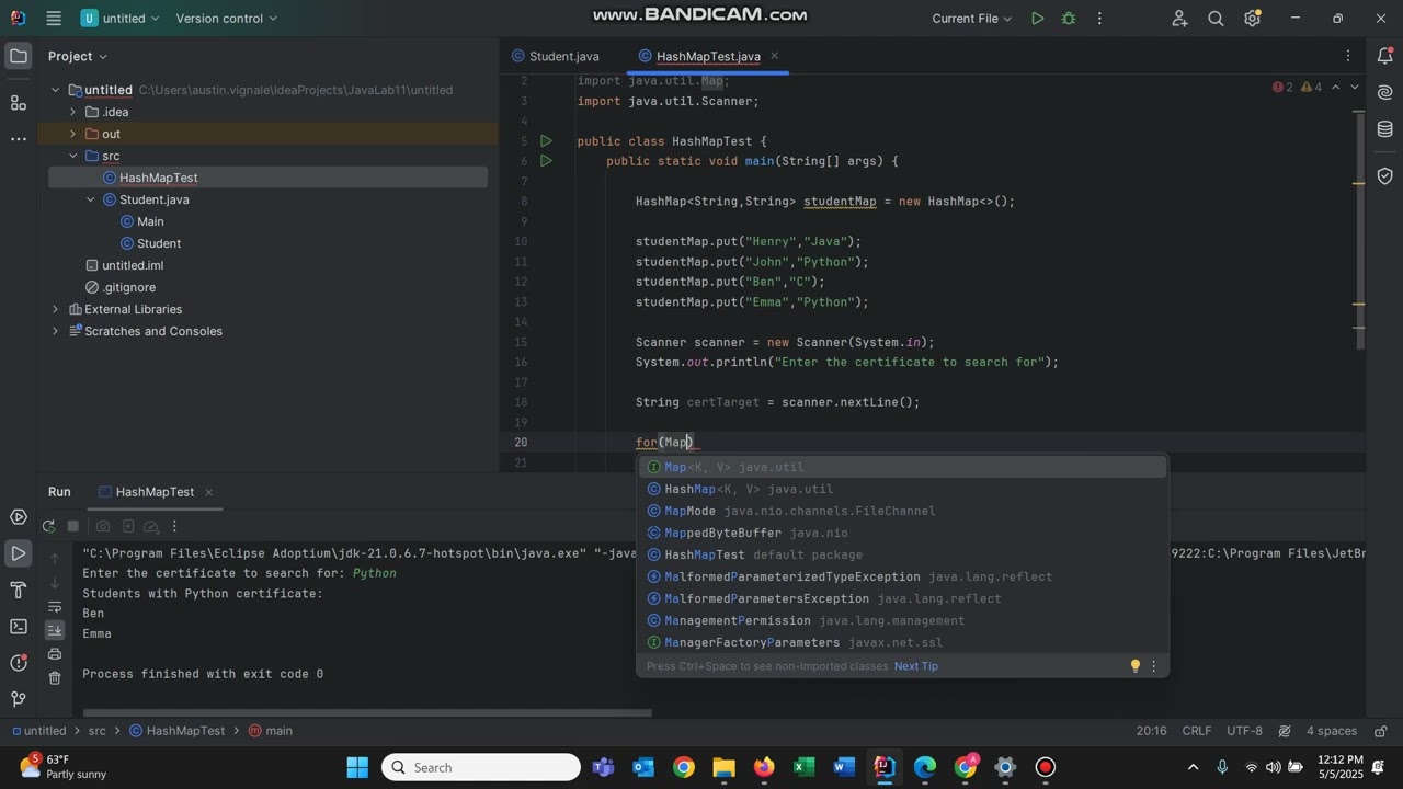 Java Lab12 Interview