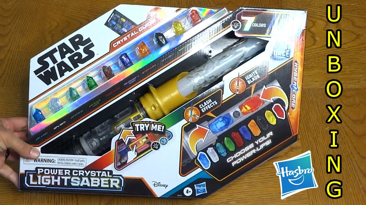 Star Wars Power Crystal Lightsaber from Hasbro - unboxing and review