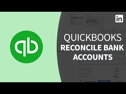QuickBooks Tutorial - Reconcile and balance BANK ACCOUNTS