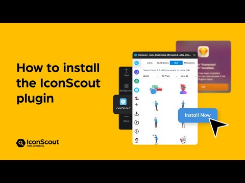 How to install the IconScout plugin for Canva, Figma, Sketch and Adobe XD