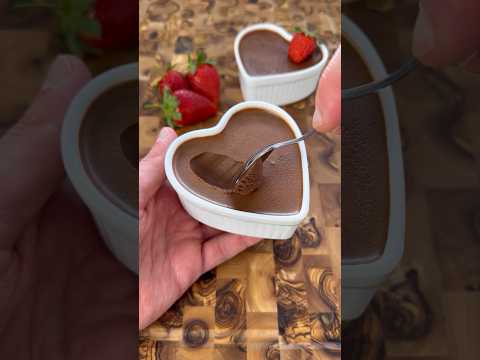 2 INGREDIENT CHOCOLATE MOUSSE, ready in 5 mins ππ« #chocolate #dessert #recipe #easyrecipe #foodie