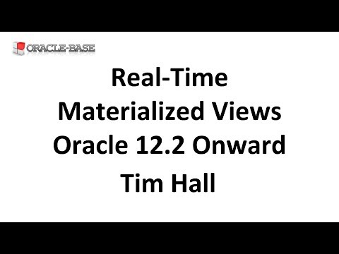 Real-Time Materialized Views in Oracle Database 12.2 Onward