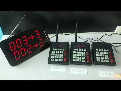 Queue Management System K-999+K-436-B press next ,call number in turn
