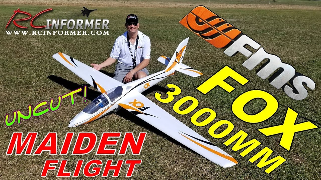 FMS 3000mm Fox Aerobatic EP Glider with Reflex V2, PNP