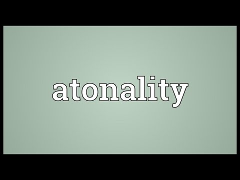 Atonality Meaning