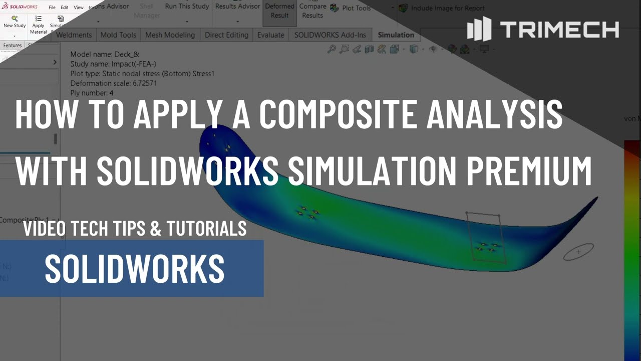 How to Apply a Composite Analysis in SOLIDWORKS Simulation Premium