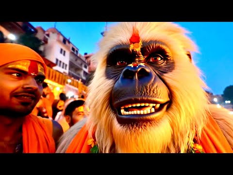 Monkey Monks with a Third Eye Eating Noodles? You Won’t Believe This! | Google Veo 3 Editor