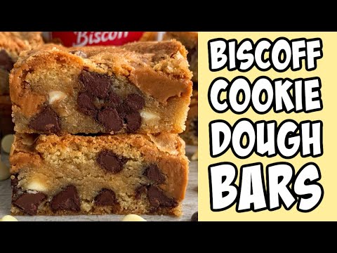 Biscoff Cookie Bars! Recipe tutorial #Shorts