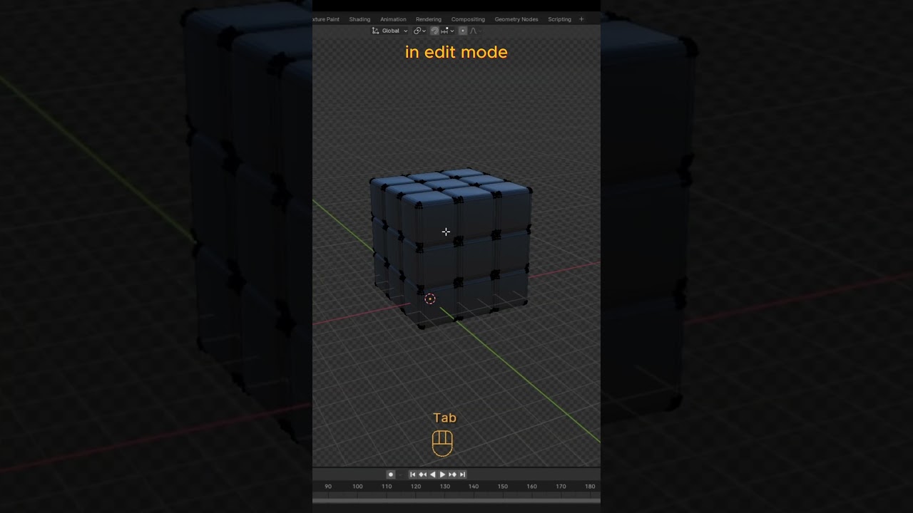 Create a Rubik's Cube in Blender in 1 Minute!