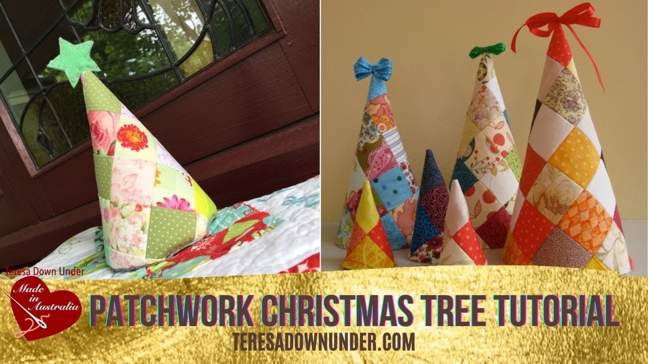 How to make a patchwork Christmas tree video tutorial