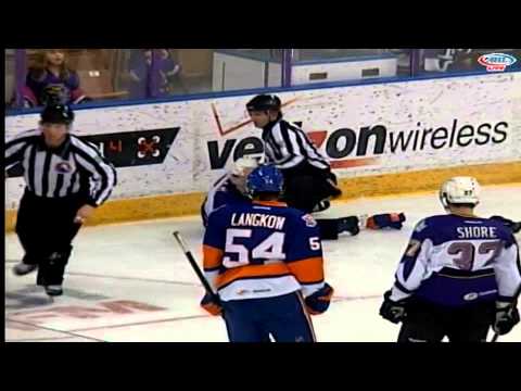 Matt Lowry vs. Colin Miller, January 10, 2014 - Bridgeport Sound Tigers ...