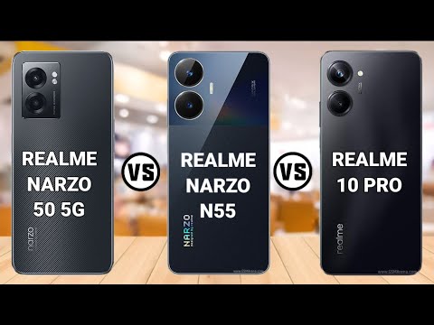 Realme Narzo 50 5G Vs Realme Narzo N55 Vs Realme 10 Pro #Trakontech