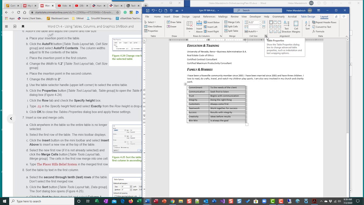 Word Ch 4 PP 4 1