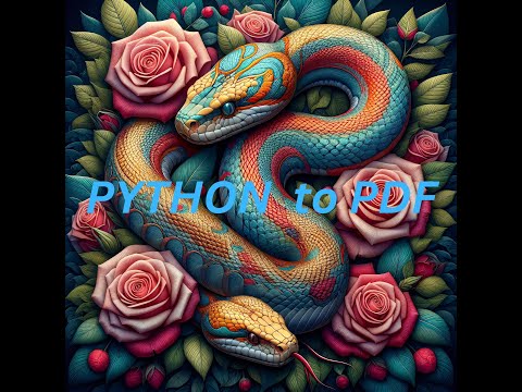 How to convert PYTHON file to PDF file