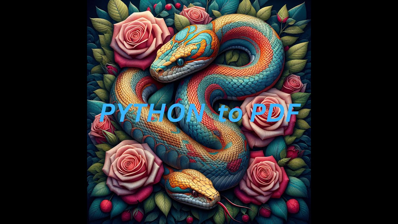 How to convert PYTHON file to PDF file