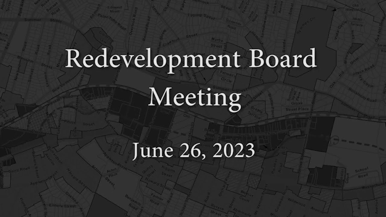 Redevelopment Board Meeting - June 26, 2023