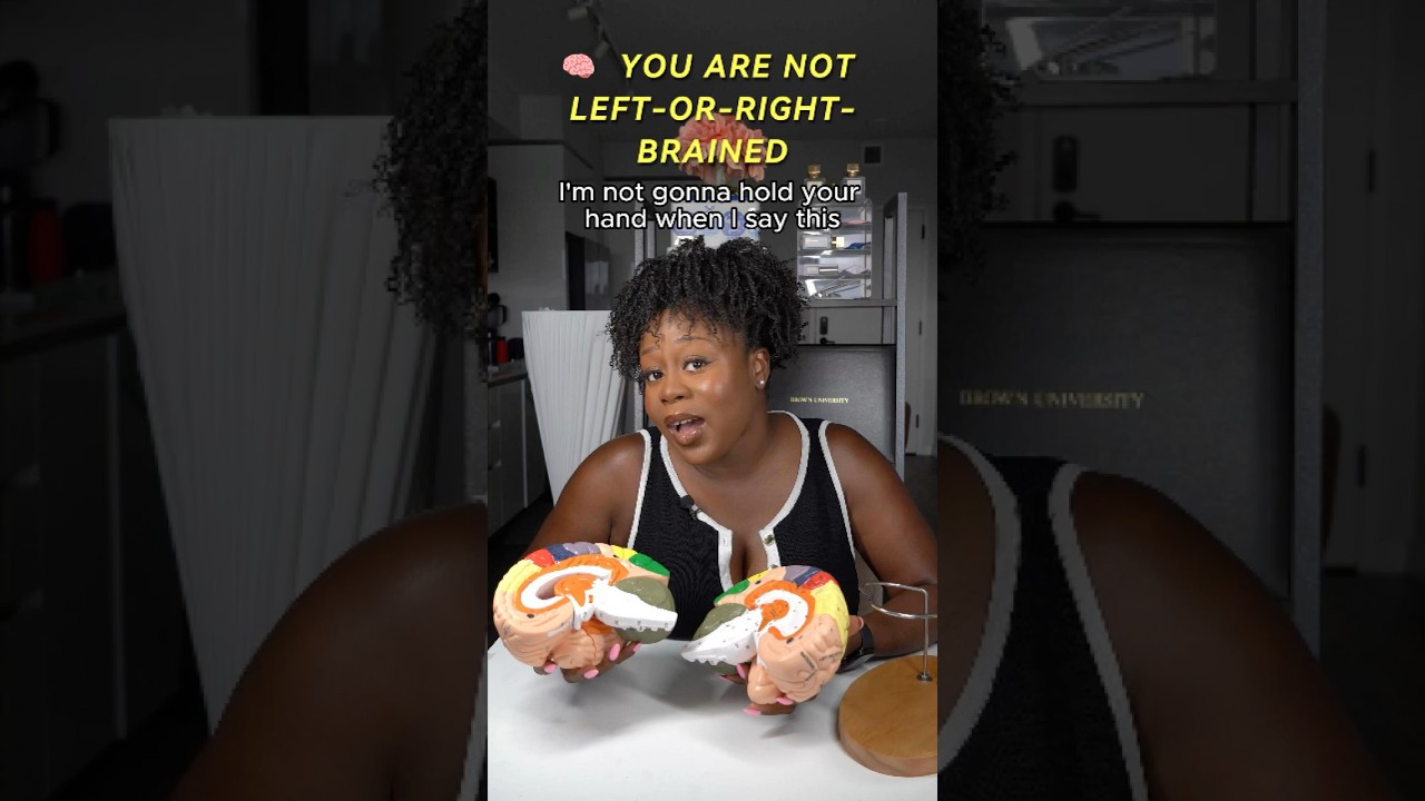 You’re Not Left-Brained or Right-Brained  #cognitivescience #brainanatomy #neuroscience