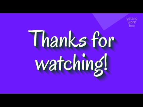 How to say "rungs"! (High Quality Voices)