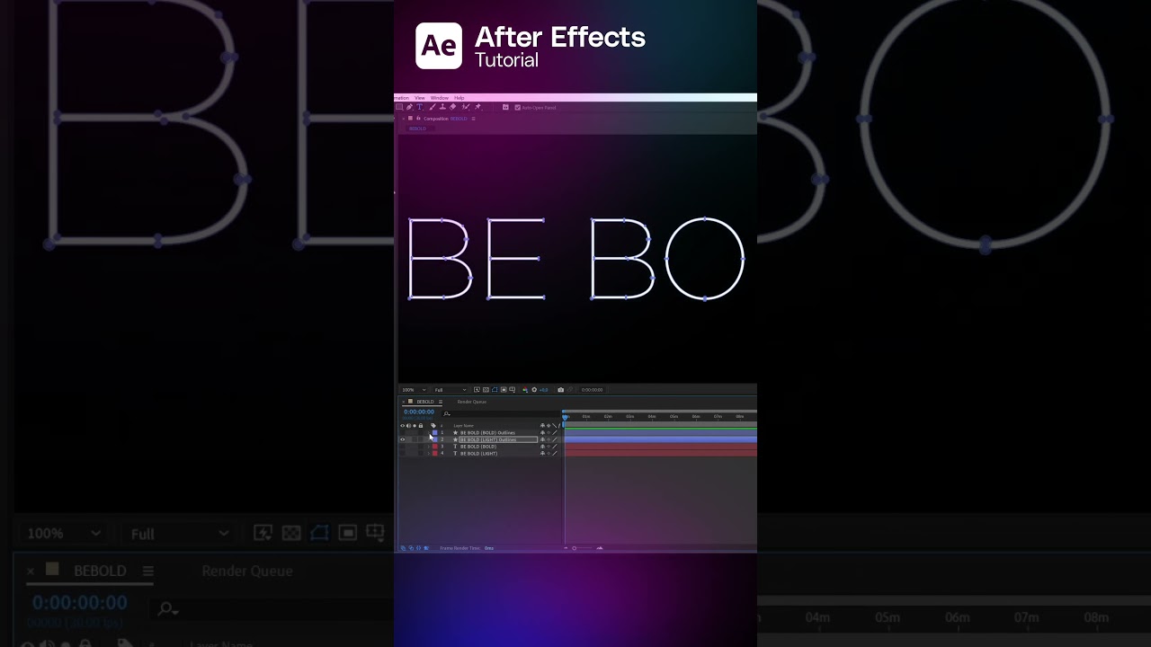 How to Morph Text from Thin to Bold in After Effects #tutorial