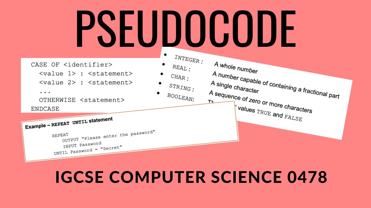 Mastering Pseudocode For Igcse Computer Science A Comprehensive Guide