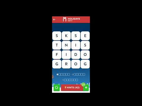 WordBrain 2 Holiday Event Day 5 December 5 2021 Answers and Solutions