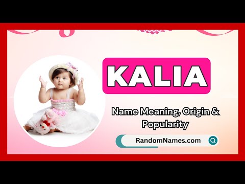 Kalia - Baby Girl Name Meaning, Origin & Popularity - RandomNames.com