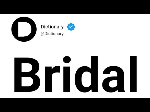 Bridal Meaning In English