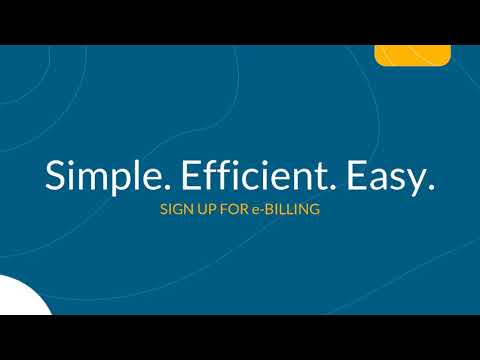 Sign Up for e-Billing