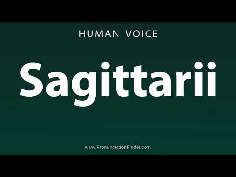 How To Pronounce Sagittarii