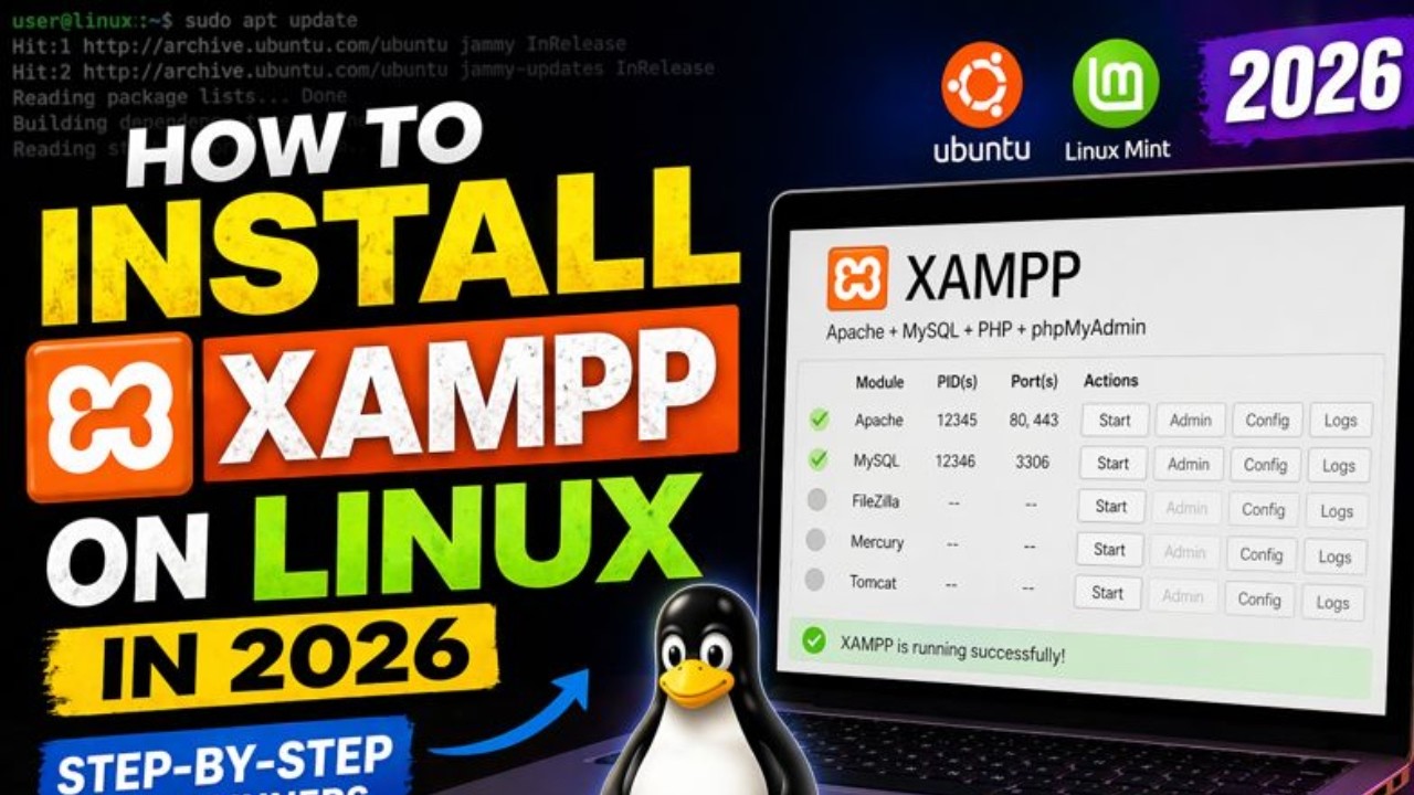 How to Install XAMPP on Linux in 2026 (Step-by-Step for Beginners)