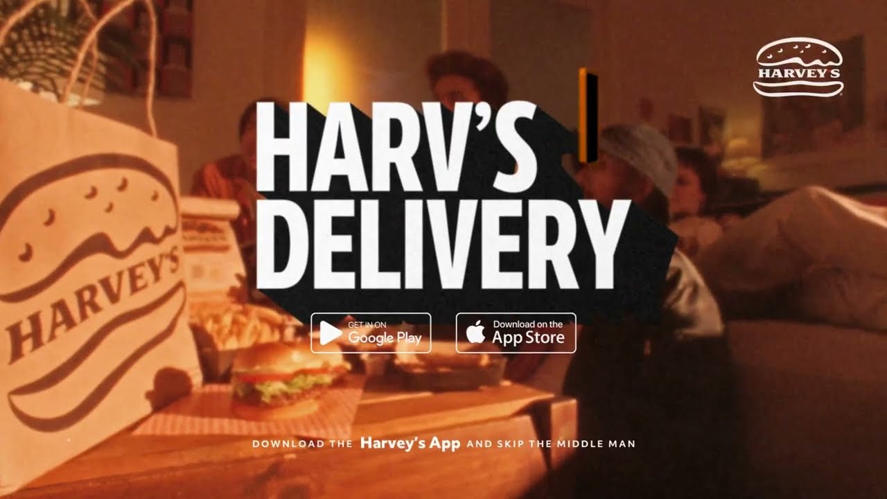 FREE DELIVERY ON THE HARVEY'S APP