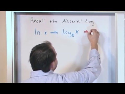 Lesson 18 - Derivatives Of The Natural Log Function (Calculus 1)