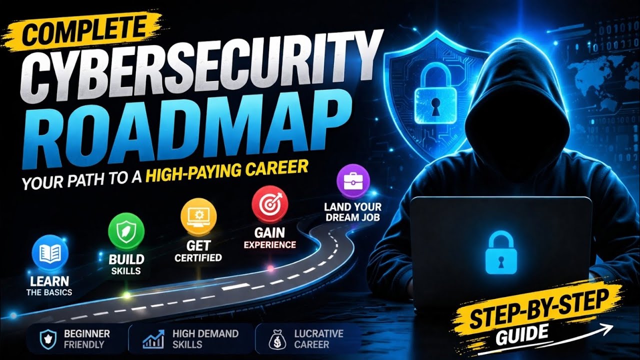 Cybersecurity Roadmap 2026 | Beginner to Advanced | Full Guide for Hackers & IT Security | Complete 