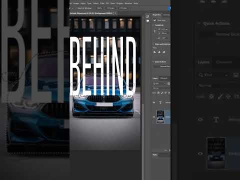 β Place Text Behind Anything In Photoshop!