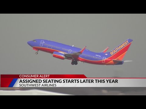 Southwest Airlines assigned seating to start in 2026