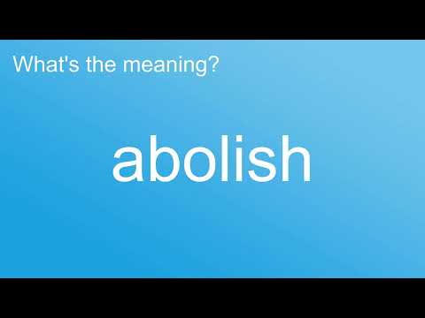 What is the meaning of "abolish", How to pronounce? #meaning #pronunciation #Dictionary