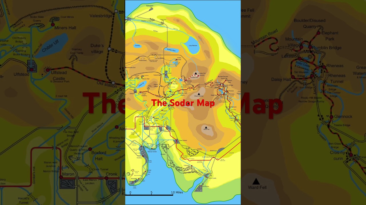 Island of Sodor Map in the Sodor Map #shorts
