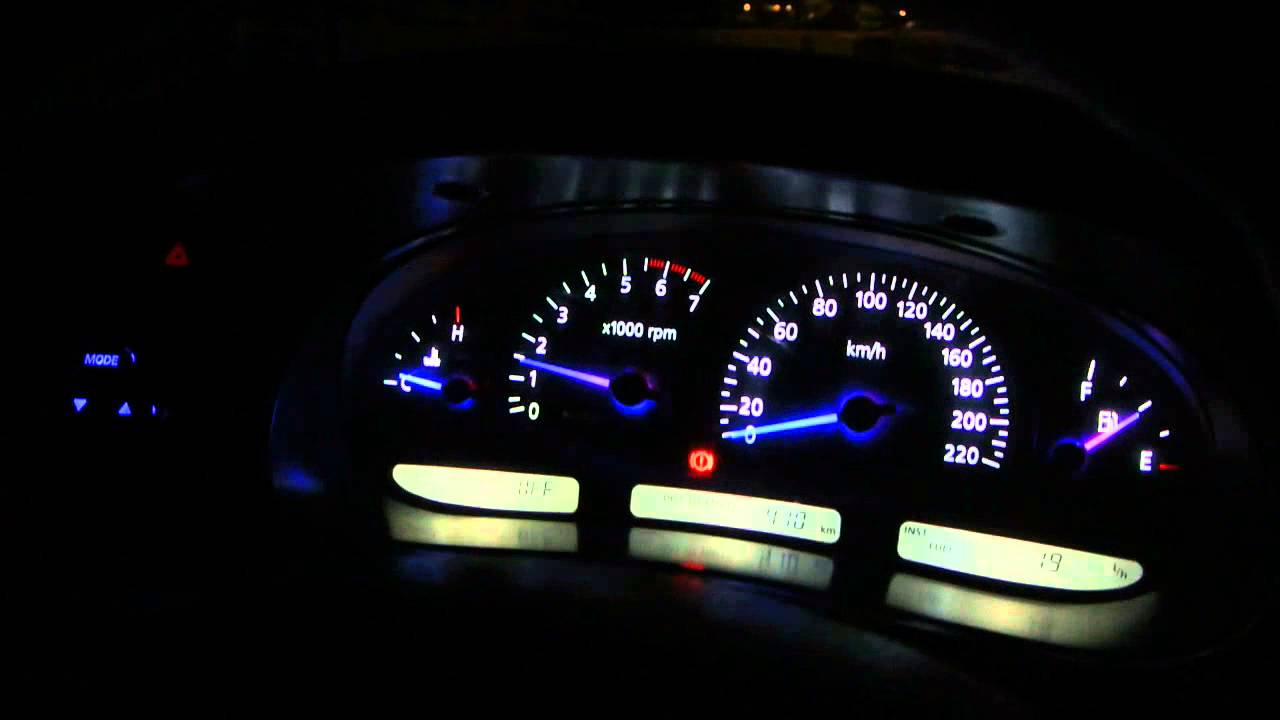 Vt Commodore custom made dash with morphing needles